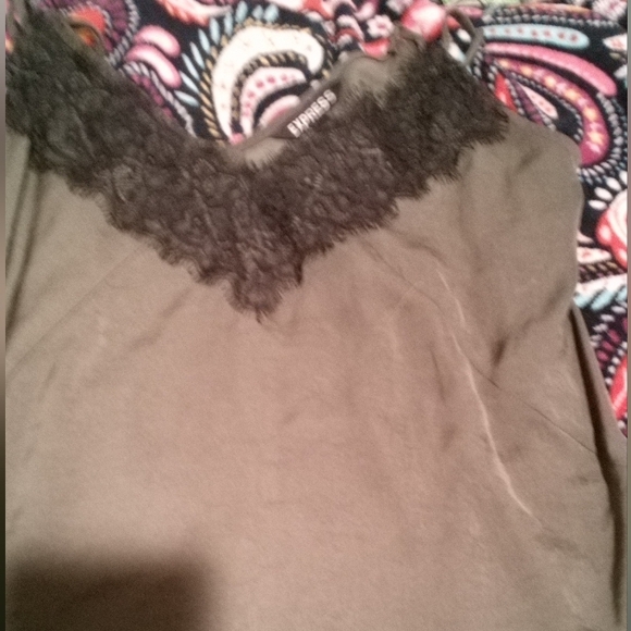 Express | Tops | Green Lace Cami | Poshmark